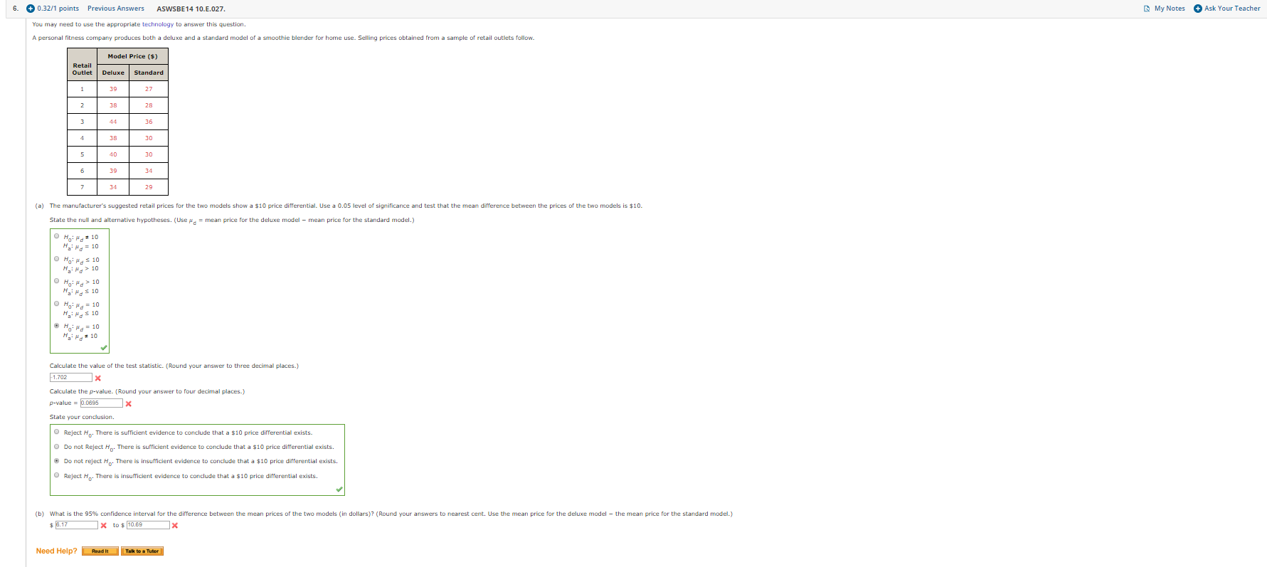 Solved 1. + 0.21/1 points Previous Answers ASWSBE14 | Chegg.com