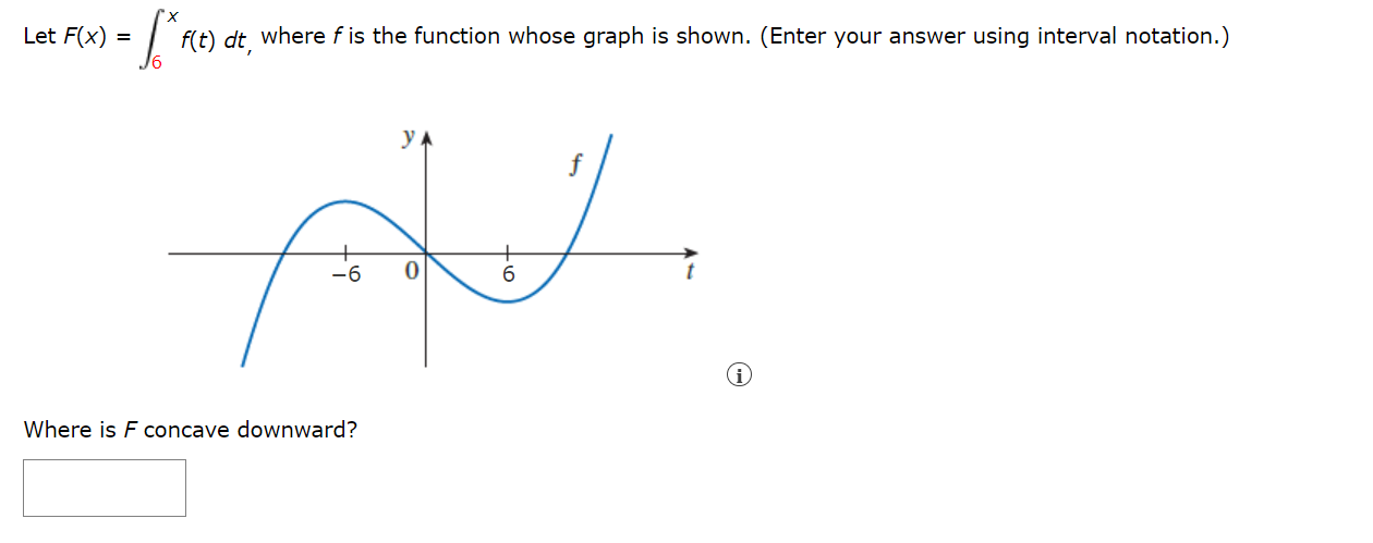 Solved If f(x)=∫0x(4−t2)et2dt, on what interval is f | Chegg.com