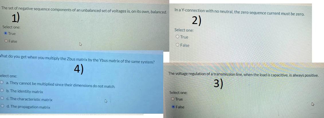 Solved The set of negative sequence components of an | Chegg.com