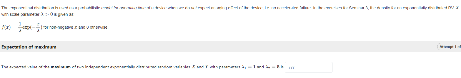 Solved With Scale Parameter λ 0 Is Given As F X λ1exp λx Chegg