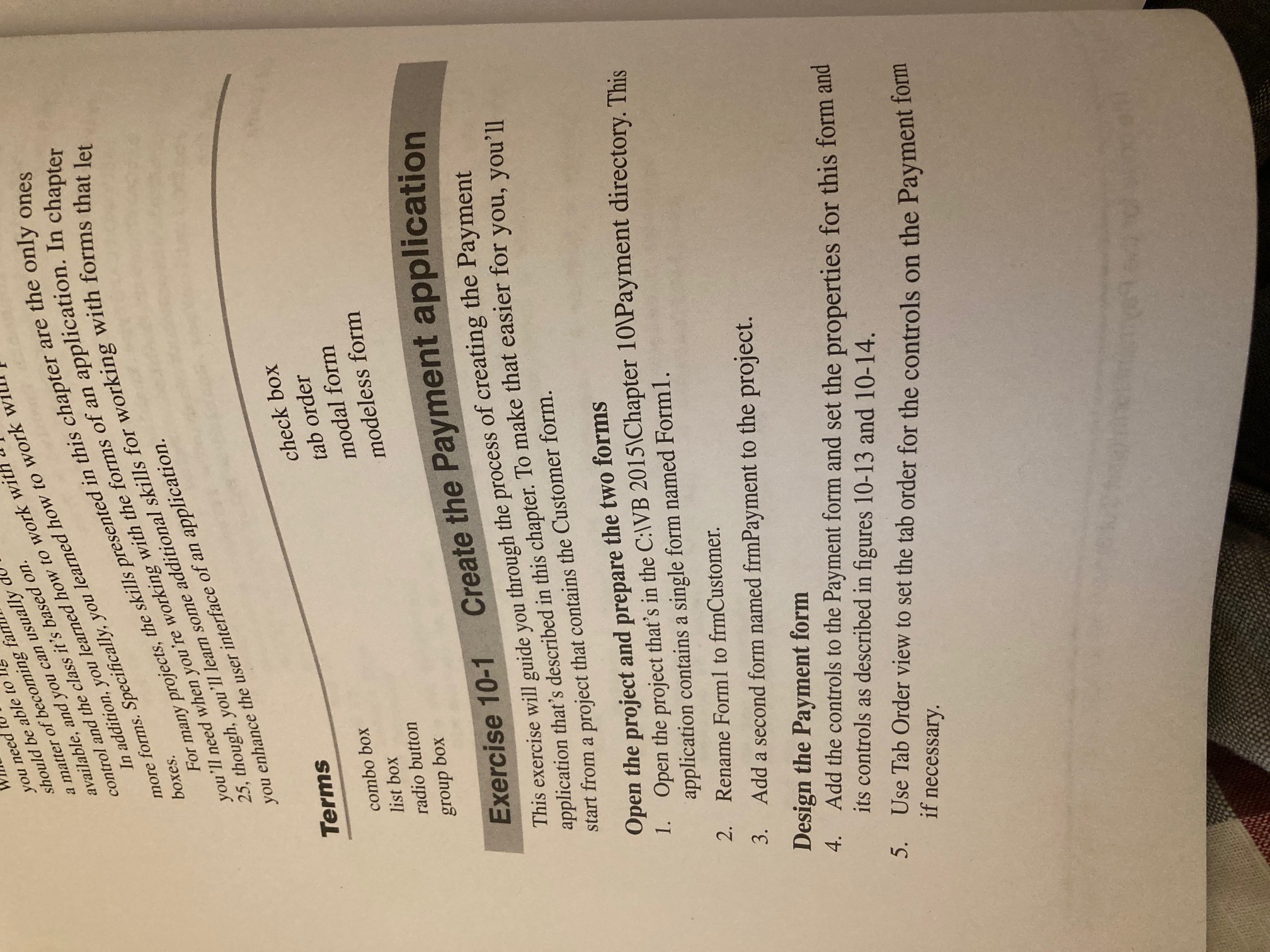 Solved Murachs Visual Basic 2015 Exercise 10 -1 Create the | Chegg.com