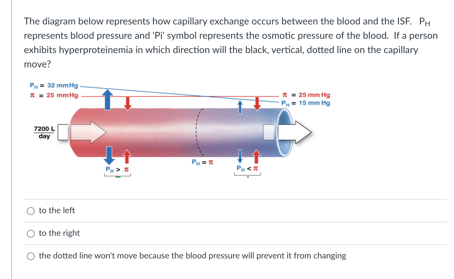 Solved The diagram below represents how capillary exchange | Chegg.com