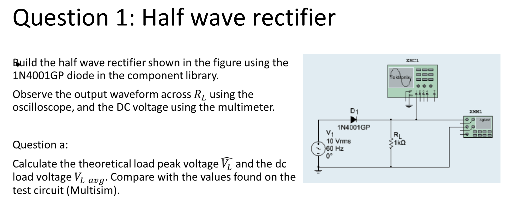 Solved Instructions We will be using Multisim to replace | Chegg.com