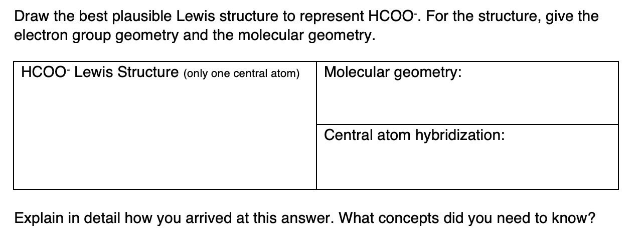 Solved Draw the best plausible Lewis structure to represent | Chegg.com