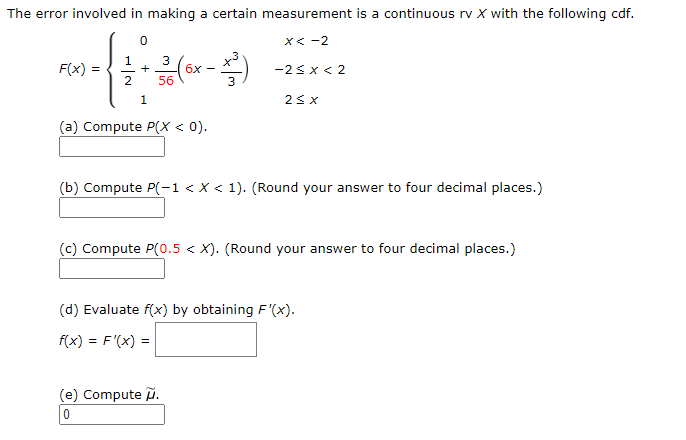 Solved The error involved in making a certain measurement is | Chegg.com
