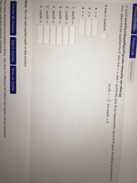 Solved Ous Problem Problem List Next Problem 1 Point