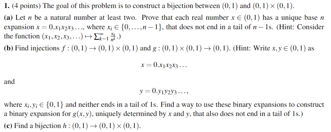 1. (4 points) The goal of this problem is to | Chegg.com