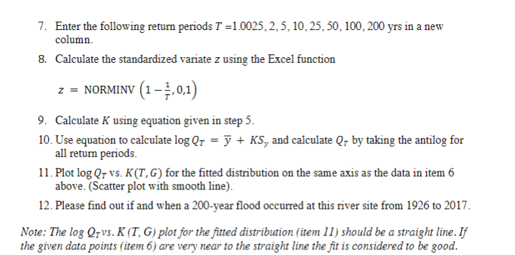 Solved 1. Import the discharge data from the USGS website in | Chegg.com