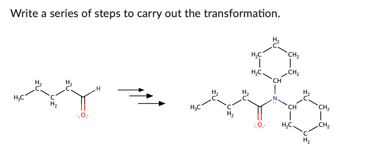 Solved Write a series of steps to carry out the | Chegg.com