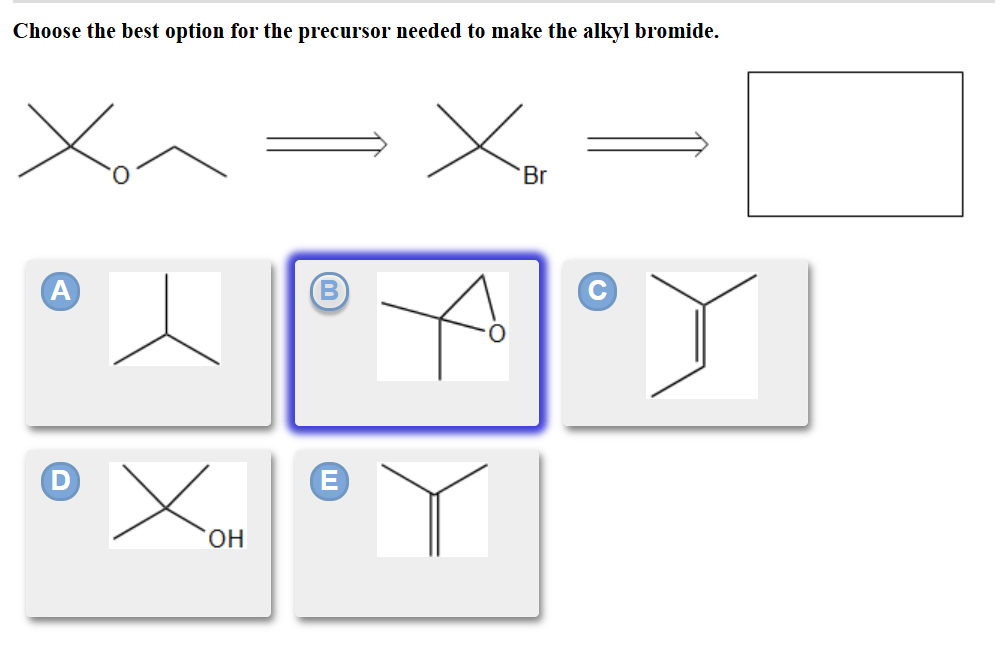 Solved Choose the best option for the precursor needed to | Chegg.com