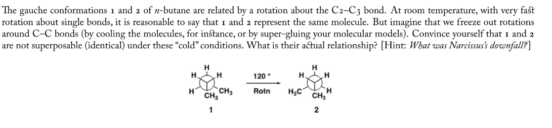 Solved The gauche conformations I and 2 of n-butane are | Chegg.com