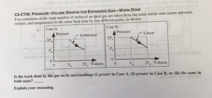 Solved C3-CT36: PRESSURE-VOLUME GRAPHS FOR EXPANDING | Chegg.com