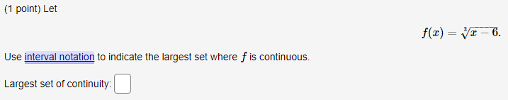 Solved (1 point) Let f(x) 2 - 7 (x - 1)(x+2) Use interval | Chegg.com