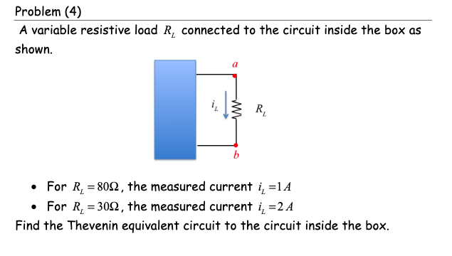 Solved Problem (4) A variable resistive load R, connected to | Chegg.com