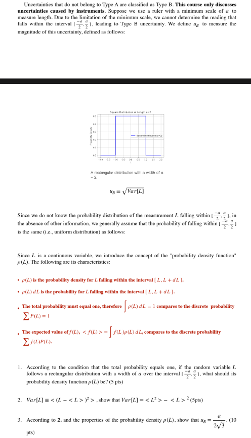 Solved Uncertainties that do ﻿not belong to ﻿Type A are | Chegg.com
