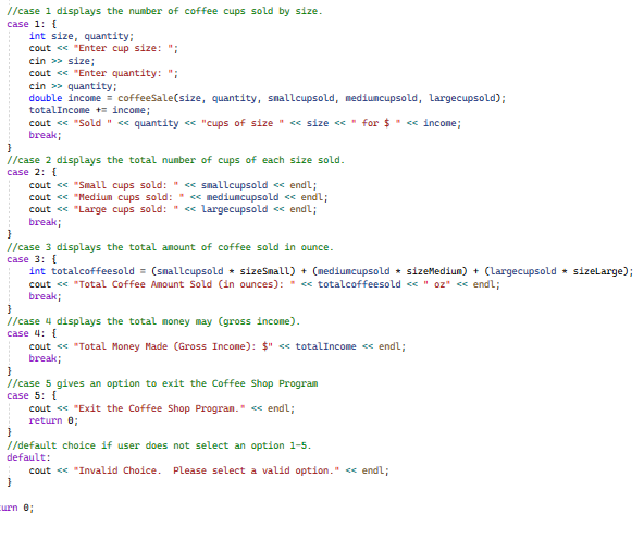 Solved Help! When I do case 1 which records the number of | Chegg.com