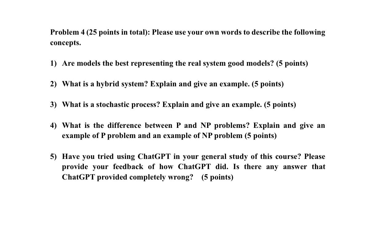 Problem 4 (25 points in total): Please use your own | Chegg.com