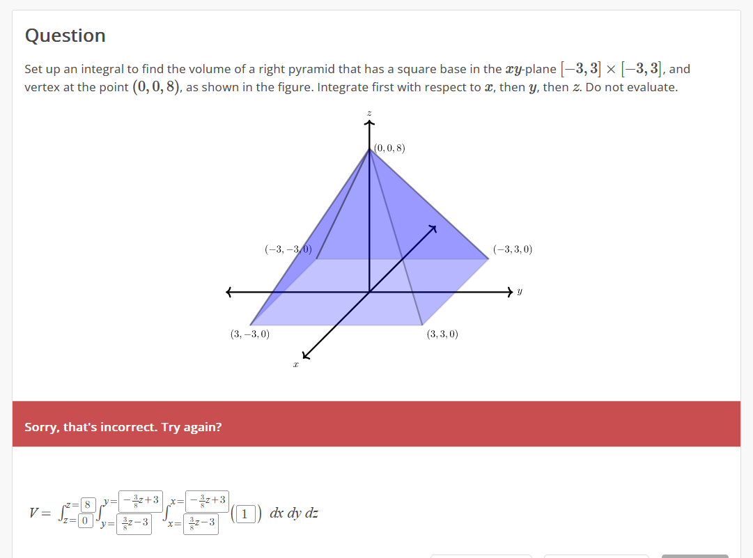 Solved Set up an integral to find the volume of a right | Chegg.com