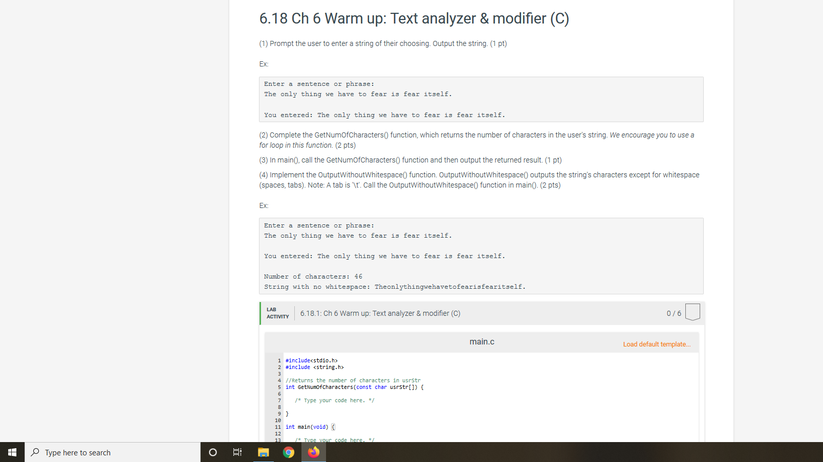 Solved 618 Ch 6 Warm Up Text Analyzer And Modifier C 1