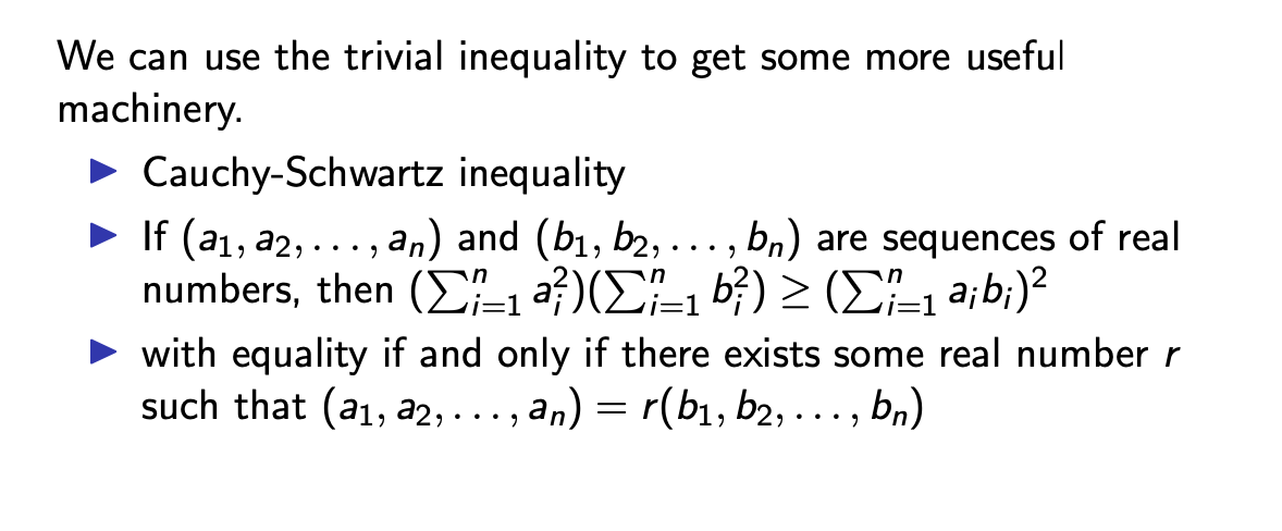 Solved We can use the trivial inequality to get some more | Chegg.com