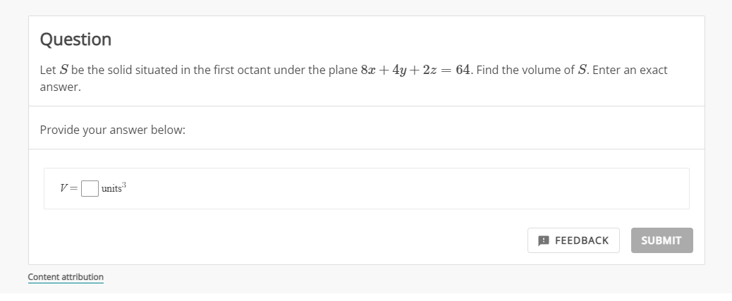 Solved Question Let S be the solid situated in the first | Chegg.com