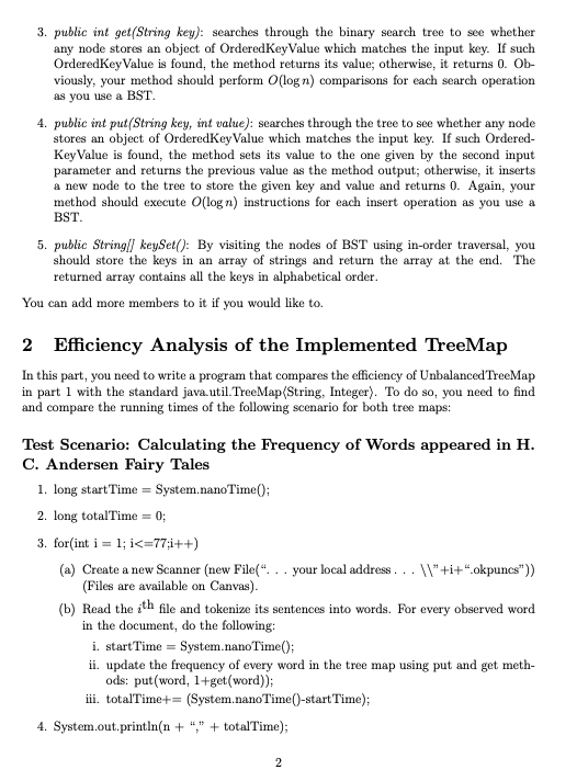 COP-3530 Data Structures Balanced/Unbalanced Trees 1) | Chegg.com