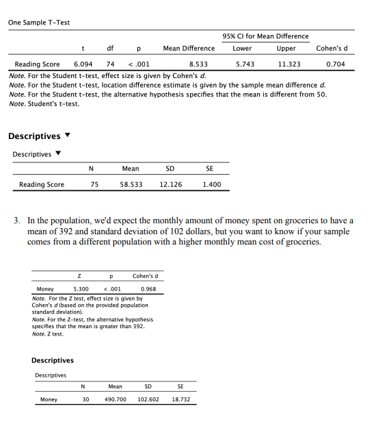 Solved Below you will find descriptions of three studies. | Chegg.com