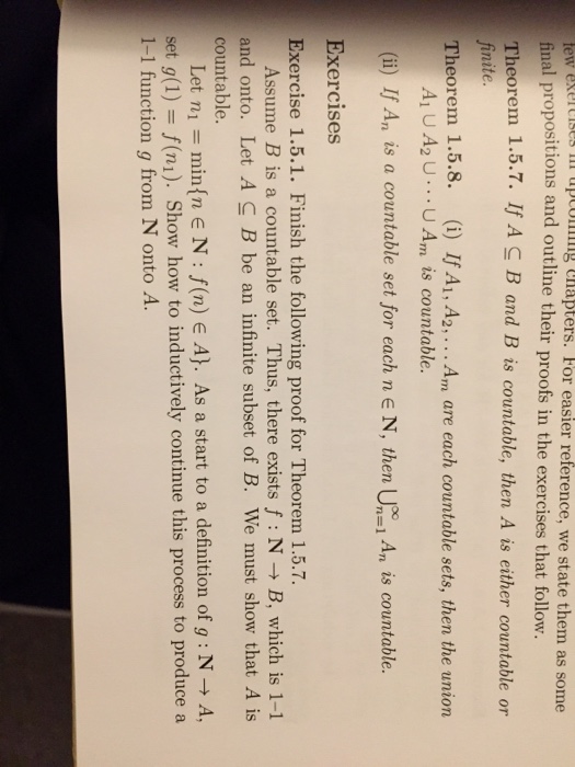 Solved If A Subsetequalto B and B is countable, then A is | Chegg.com