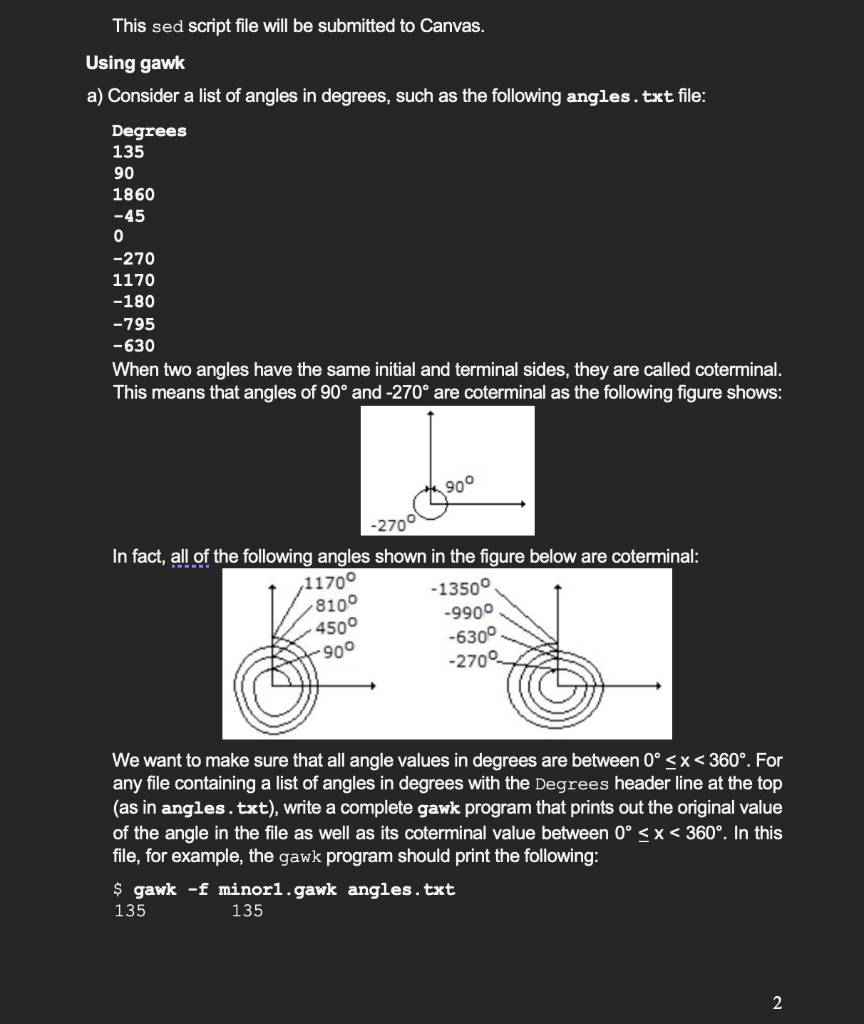 Solved This sed script file will be submitted to Canvas. | Chegg.com Solved This sed script file will be submitted to Canvas. | Chegg.com