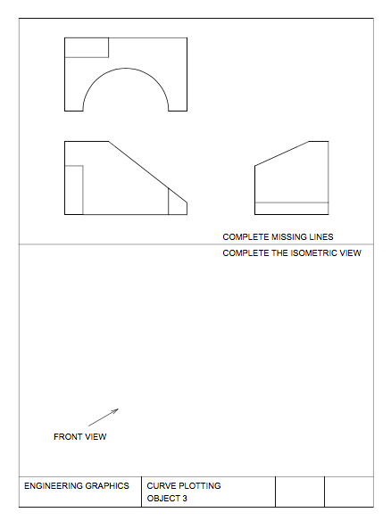 Solved 2 COMPLETE MISSING LINES COMPLETE THE ISOMETRIC VIEW | Chegg.com