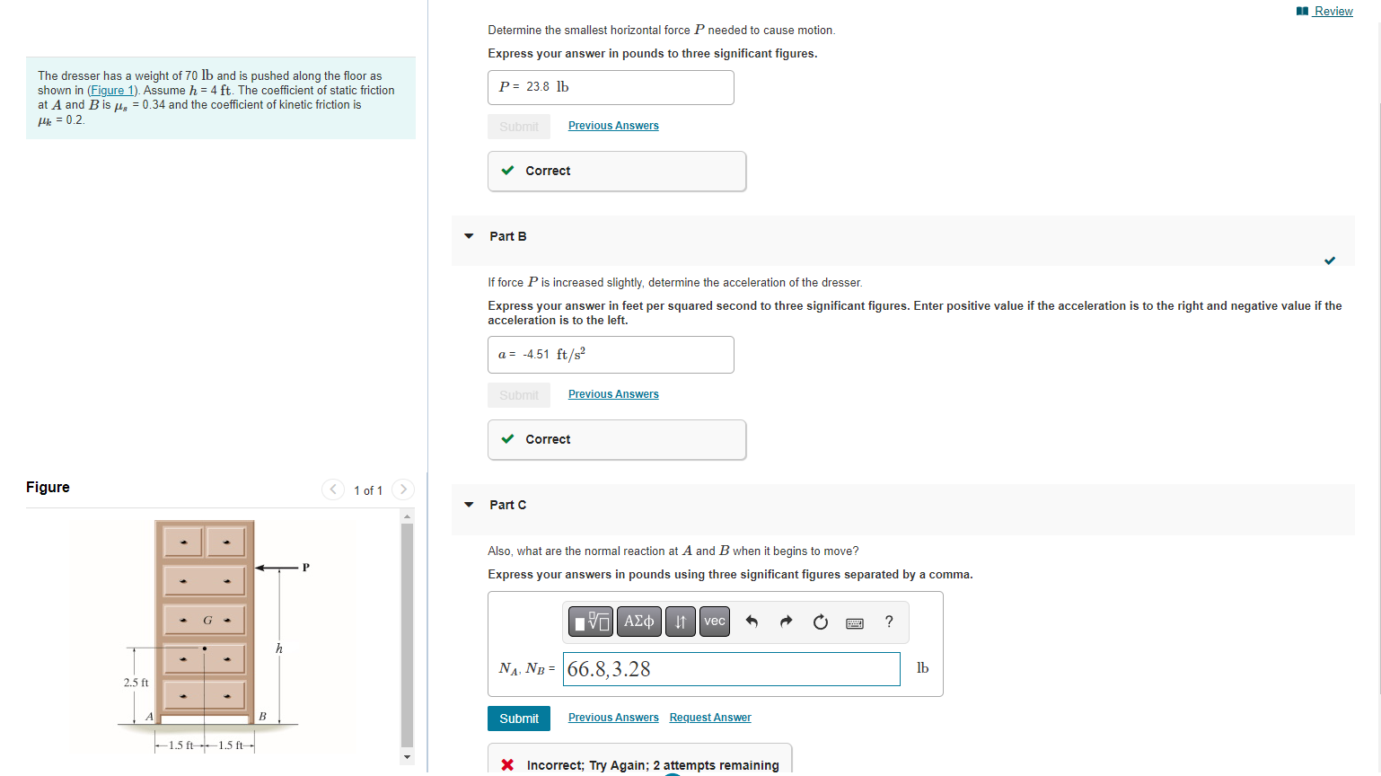 Solved Determine the smallest horizontal force P needed to | Chegg.com