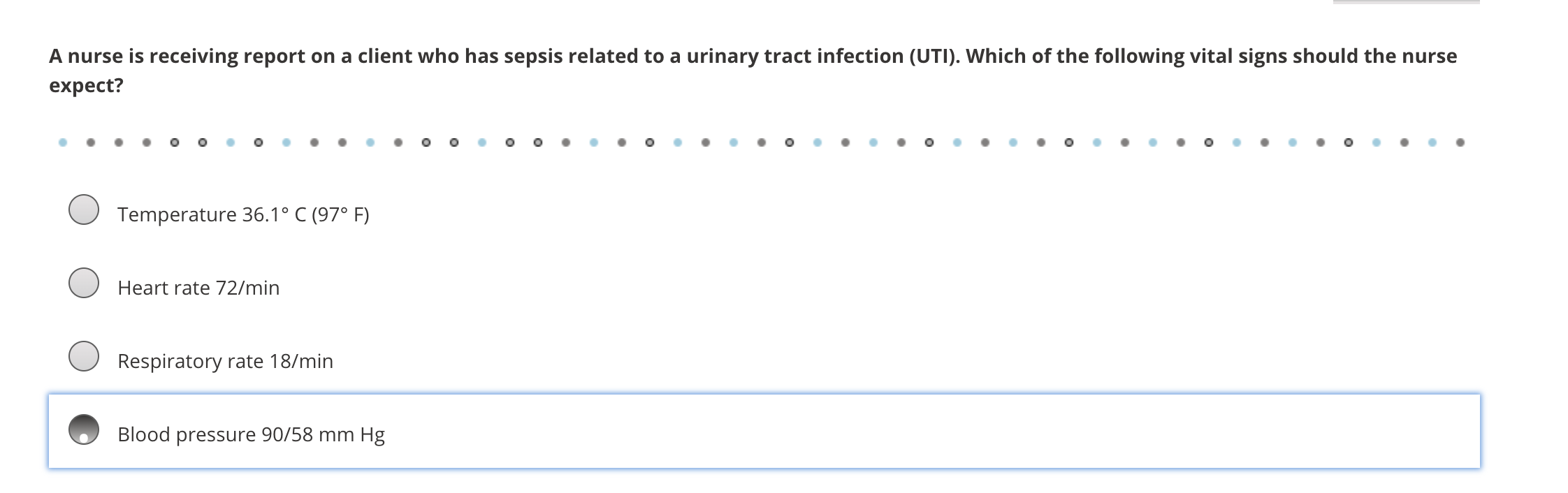 Solved A nurse is receiving report on a client who has | Chegg.com
