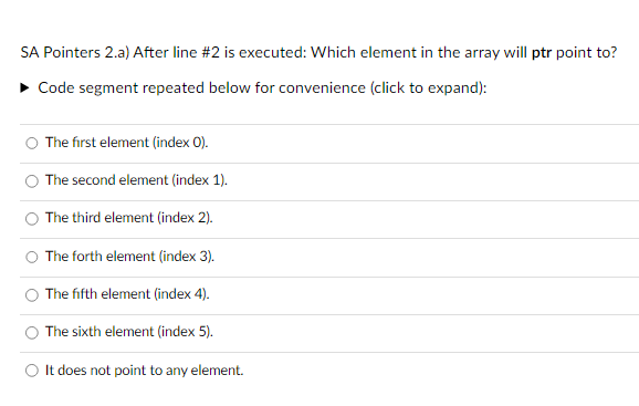 Solved SA Pointers Description: Consider the following class | Chegg.com