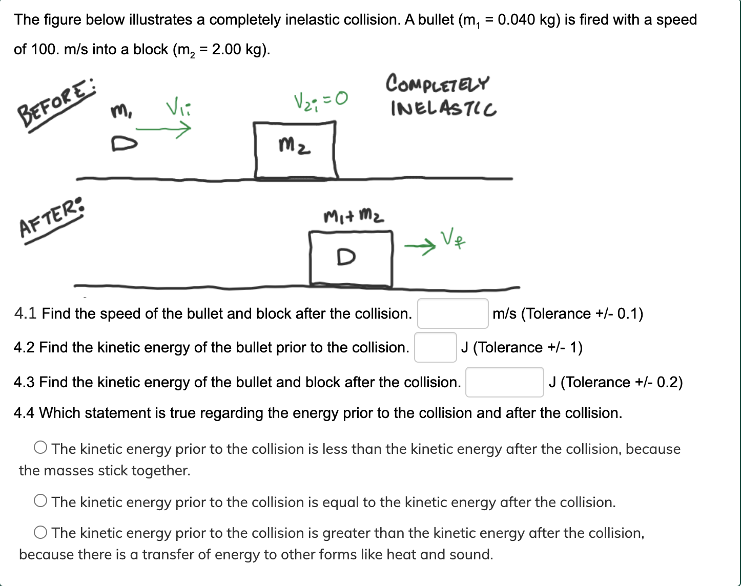 Solved The figure below illustrates a completely inelastic | Chegg.com