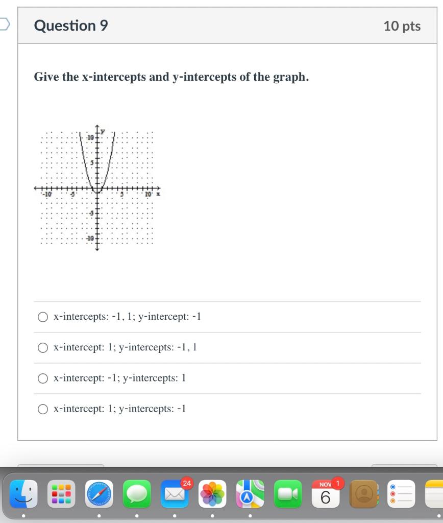 Solved Give the x-intercepts and y-intercepts of the graph. | Chegg.com
