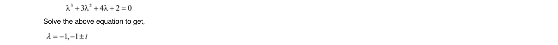 Solved 23 +322 +42 +2=0 Solve the above equation to get, | Chegg.com
