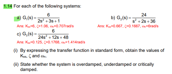 Solved Systems Modelling & Control, Tutorial 3: System Time | Chegg.com