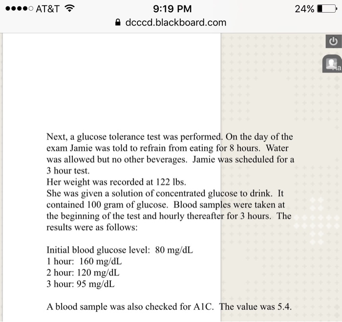 Solved 9:18 PM a dcccd.blackboard.com O AT&T 24% Jamie | Chegg.com