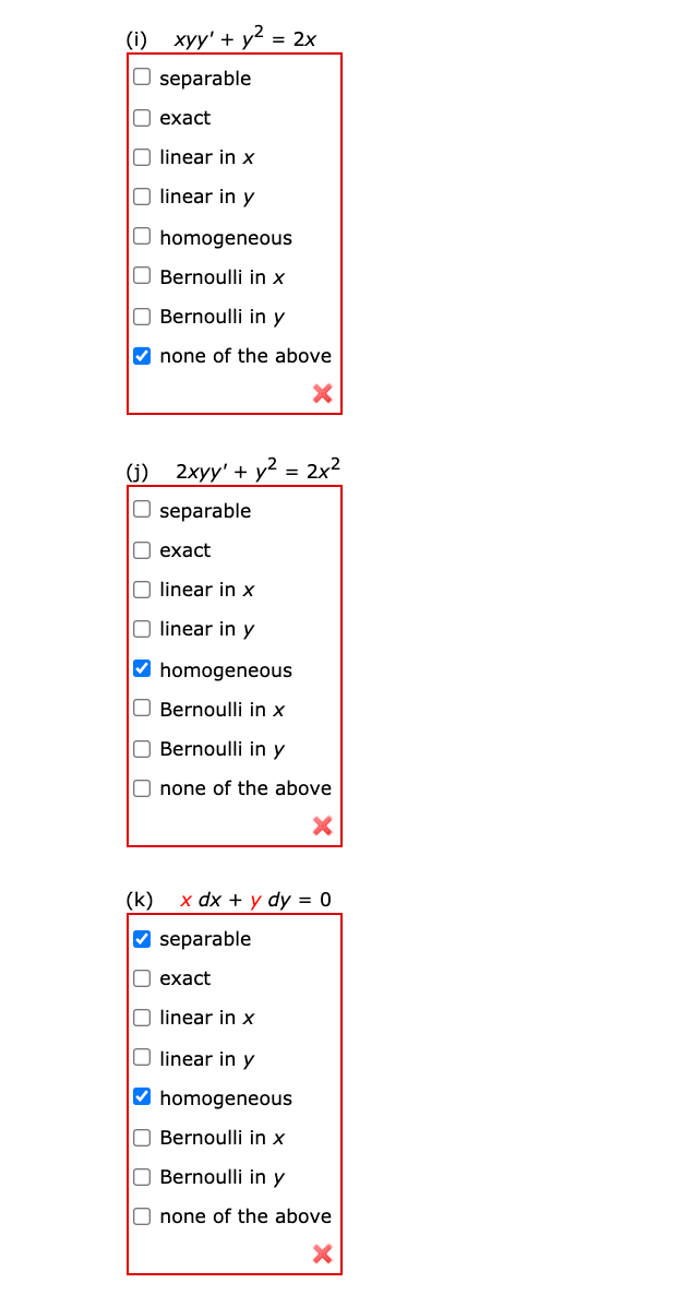 Solved Classify Each Differential Equation As Separable