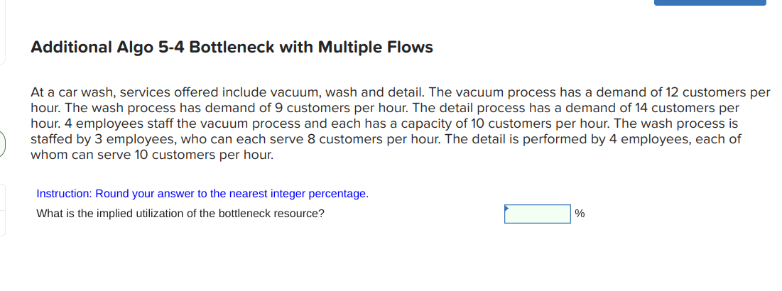 Solved Additional Algo 5-4 Bottleneck with Multiple Flows At | Chegg.com