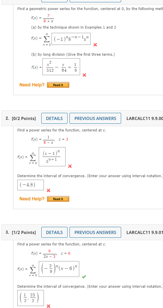 Solved Find a geometric power series for the function, | Chegg.com
