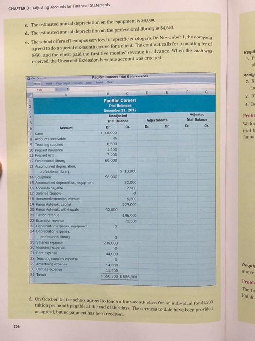 Solved Problem 3-6A Part 1 (use t accounts instead of | Chegg.com