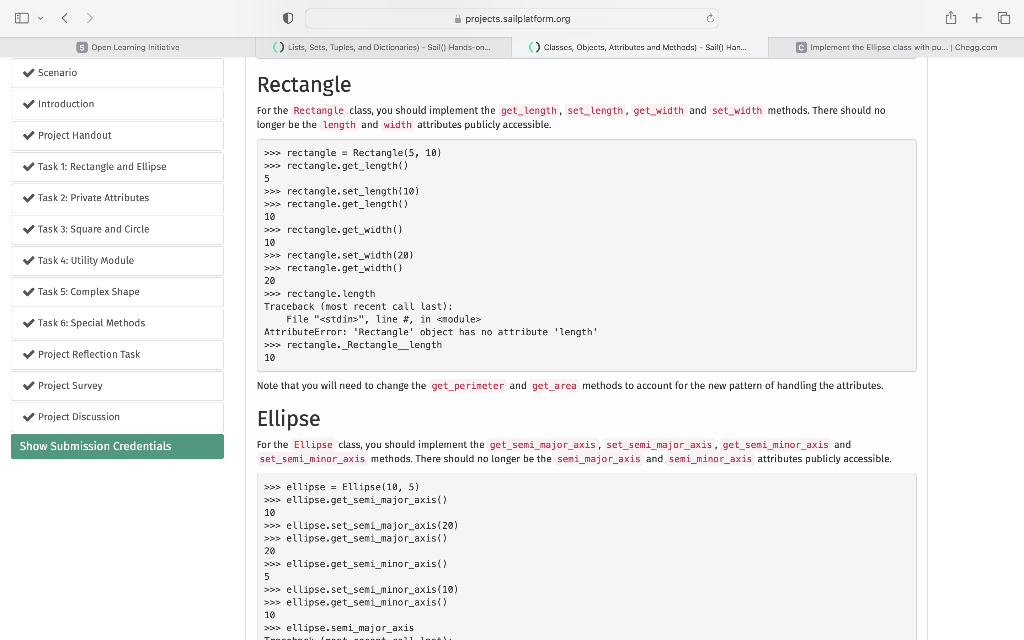 Solved For the GeometricShape class, you should implement | Chegg.com