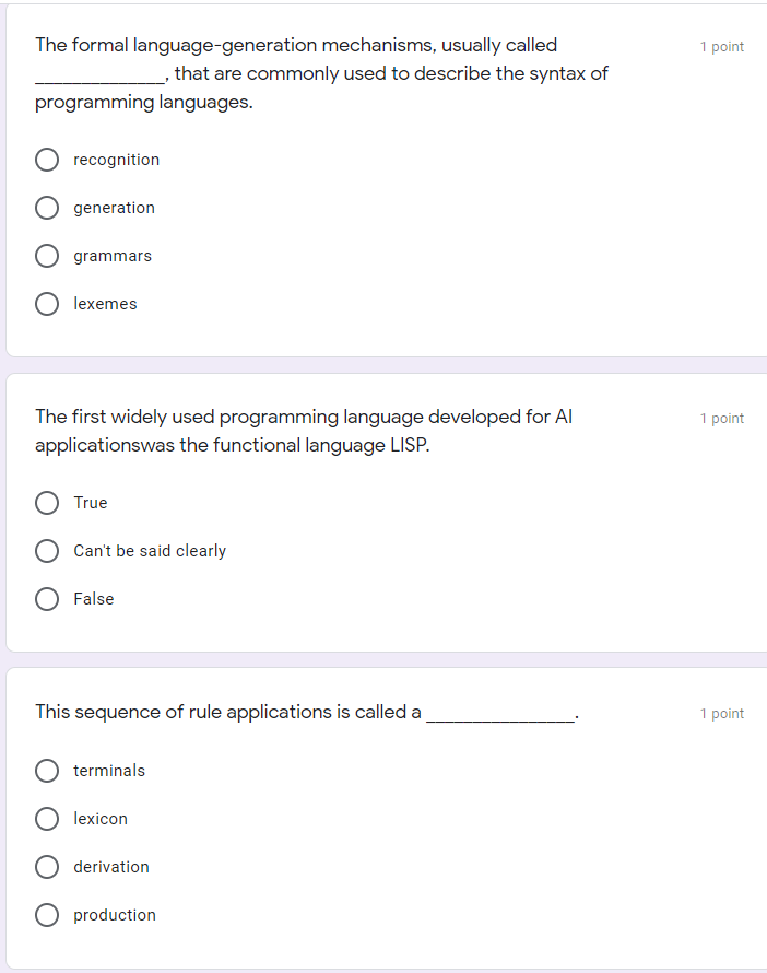 Solved The of aprogramming language is the form of its | Chegg.com