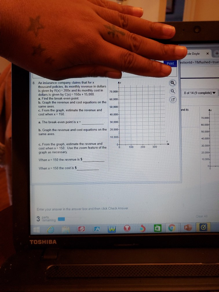 Solved cole Doyle X + Print estionid=7&flushed=true 70,000 | Chegg.com