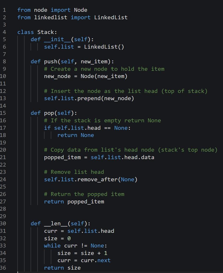 Solved Code provided: main.py: from stack import | Chegg.com
