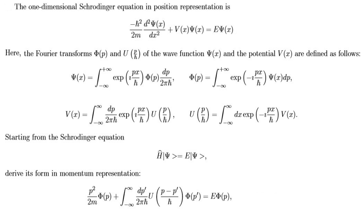 Solved Quantum Mechanics Please read the problem carefully; | Chegg.com
