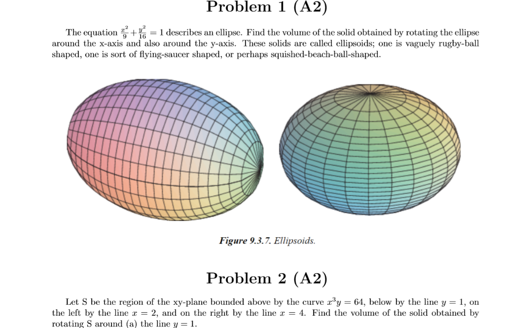 Solved Problem 1 (A2) The equation1 describes an ellipse. | Chegg.com