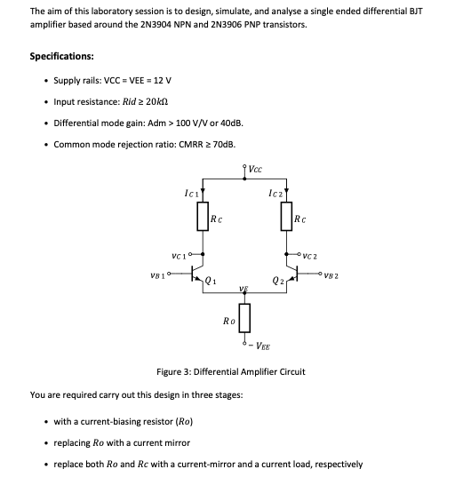 Solved The aim of this laboratory session is to design, | Chegg.com