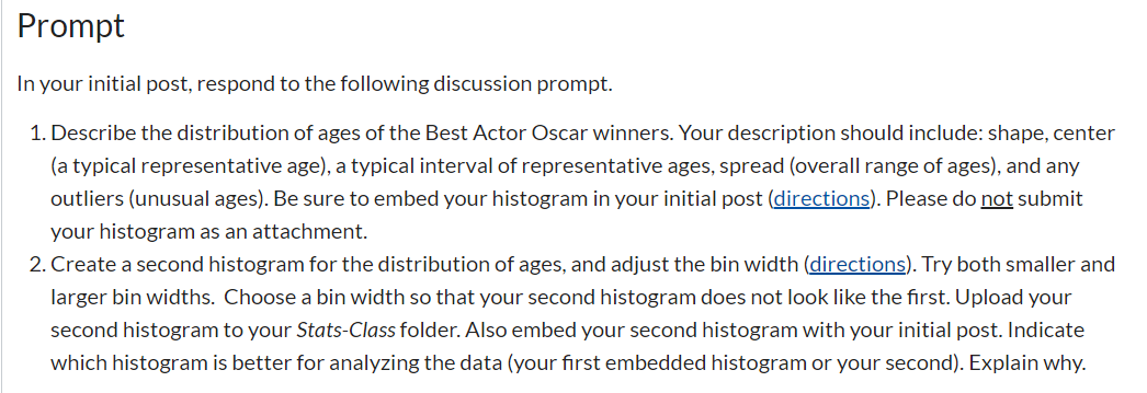 Solved Prompt In your initial post, respond to the following | Chegg.com